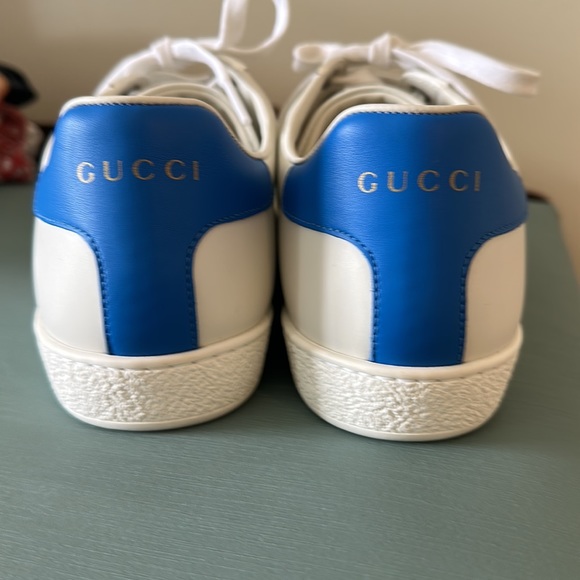 Gucci | Shoes | Gucci Disney Huey Dewey And Louie White Leather Ace ...